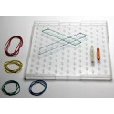 Geoplan transparent grand format - Geoboard avec 121 piquots et des ...