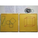 Geoplan réversible grand format (Geoboard) - Plaque à picots réversible ...