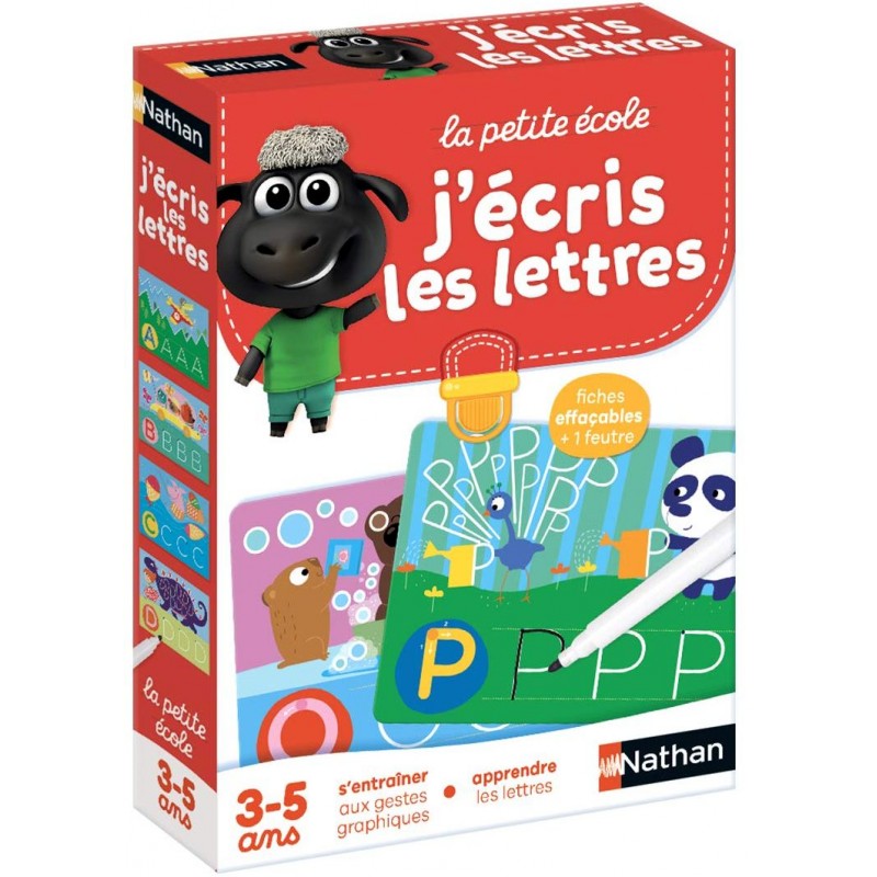 Jeux éducatifs pour reconnaître et écrire les lettres de l'alphabet