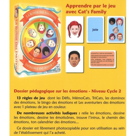 Ronde des émotions -Dossier pédagogique Cycle 2 - Cat's Family
