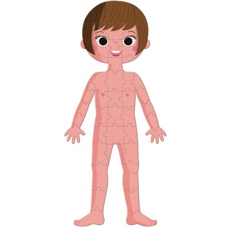 Coffret de 4 puzzles géants pour découvrir le corps humain - Janod