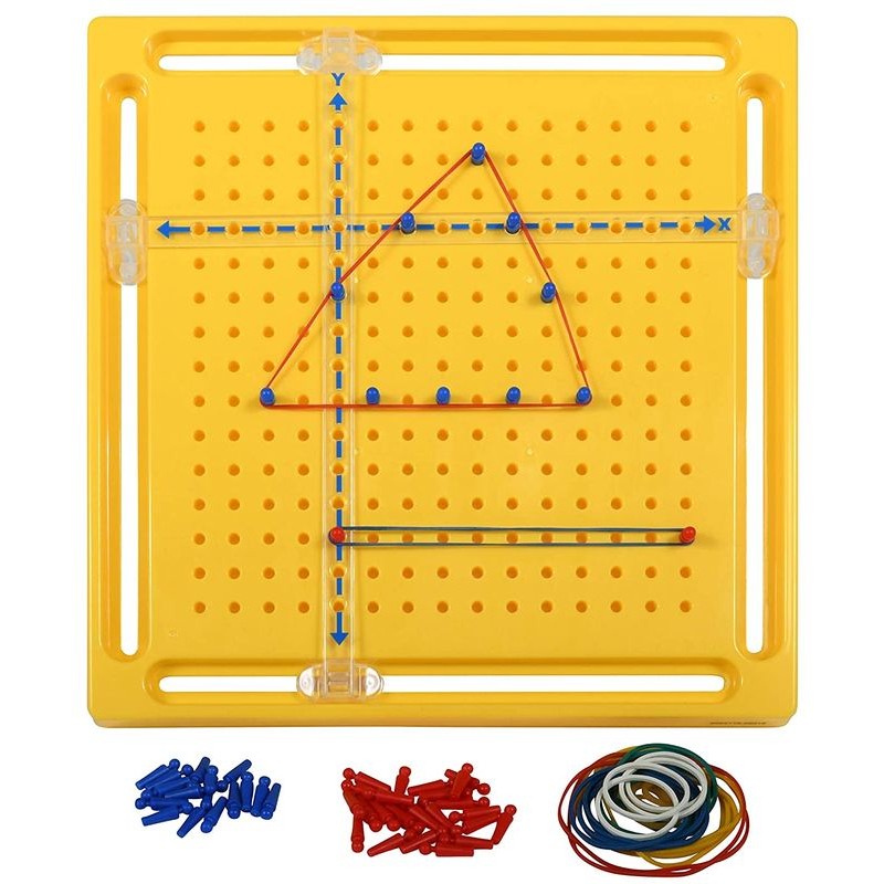 Jeux de géométrie pour apprendre les formes, dont Polydron et Géoplan