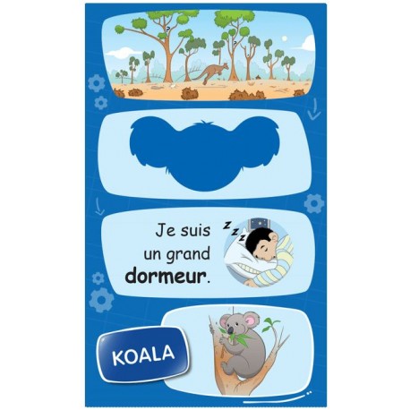 Jeu de devinettes pour les enfants non-lecteurs sur le thème des animaux.