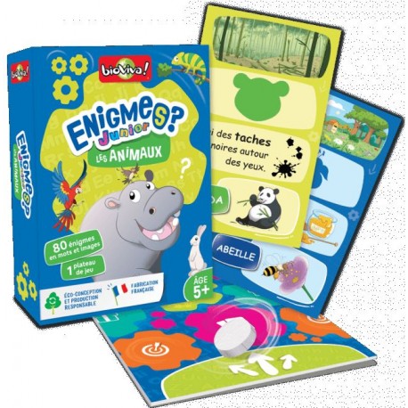 Jeu de devinettes pour les enfants non-lecteurs sur le thème des animaux.