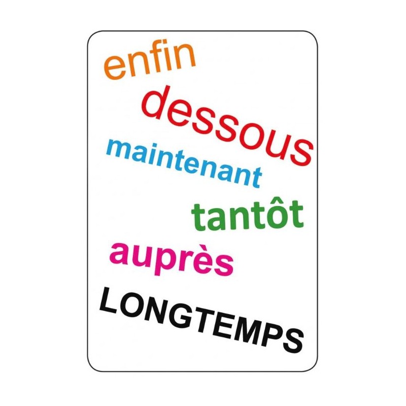 Tam Tam safari les mots invariables - jeu de cartes Abludis