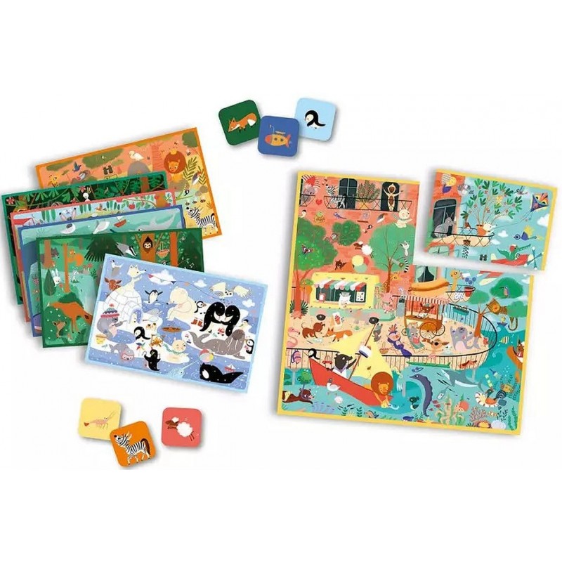 Jeu d'observation et de rapidité sur le thème des animaux.