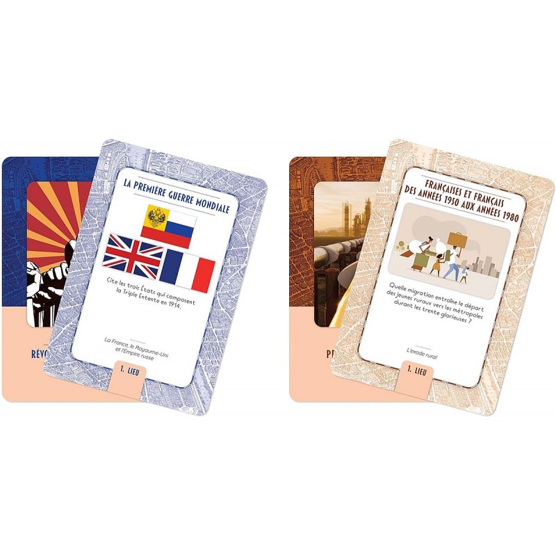 Jeu de cartes autour de dix grandes périodes historiques, de la ...