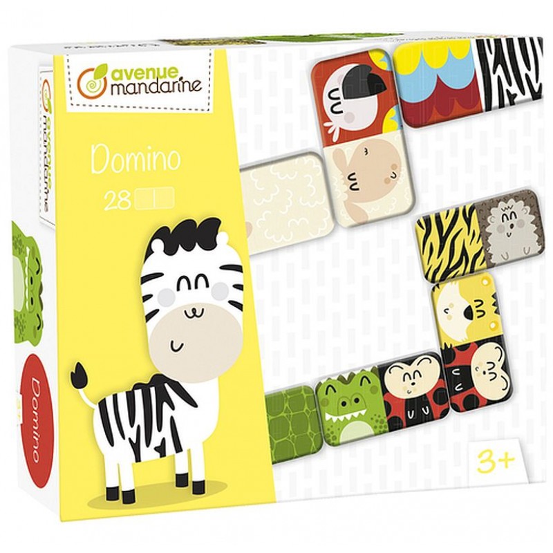 Domino Animaux et textures - Avenue Mandarine - Très joli jeu de ...
