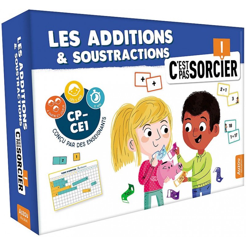 Défis additions et soustractions - AUZOU -100 cartes et 6 règles pour ...