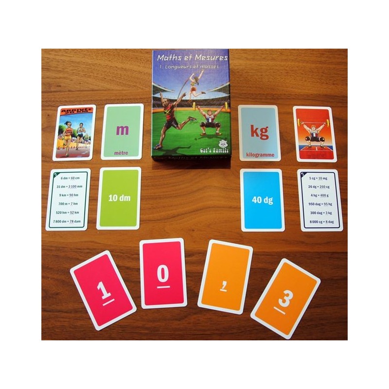 Maths et mesures 1 - Longueurs et masses - jeu éducatif Cat's Family