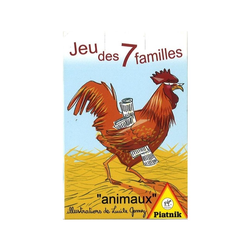 Jeu des 7 familles animaux, jeu de cartes Piatnik